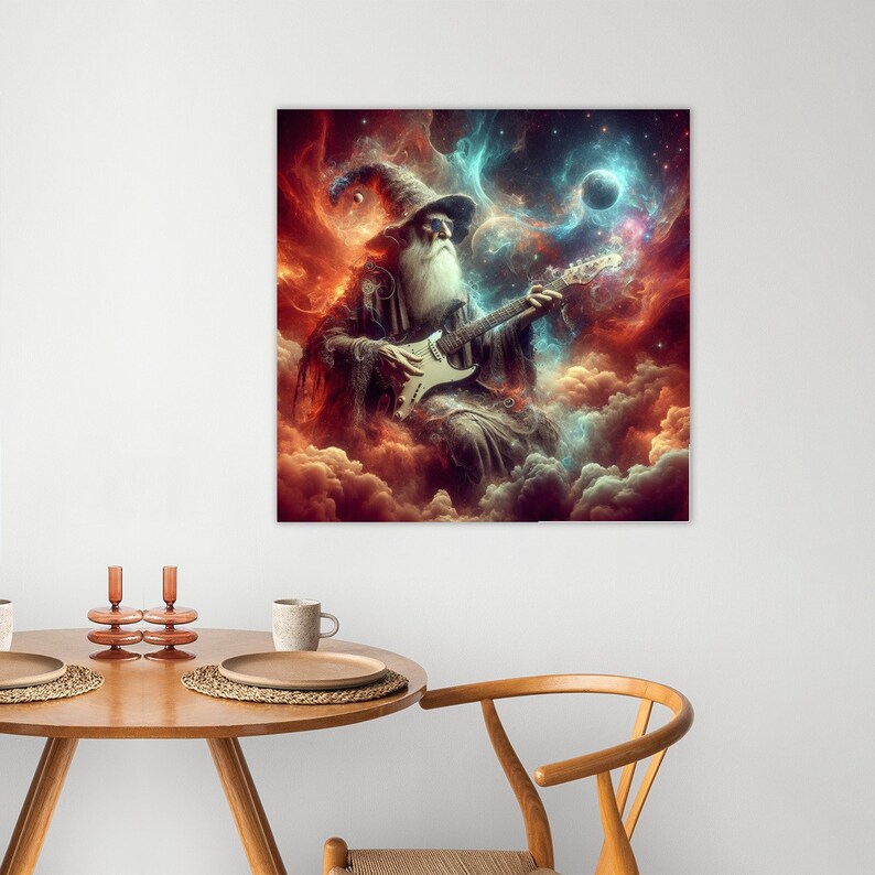 Wizard of Rock Frameless Mural - Etsy