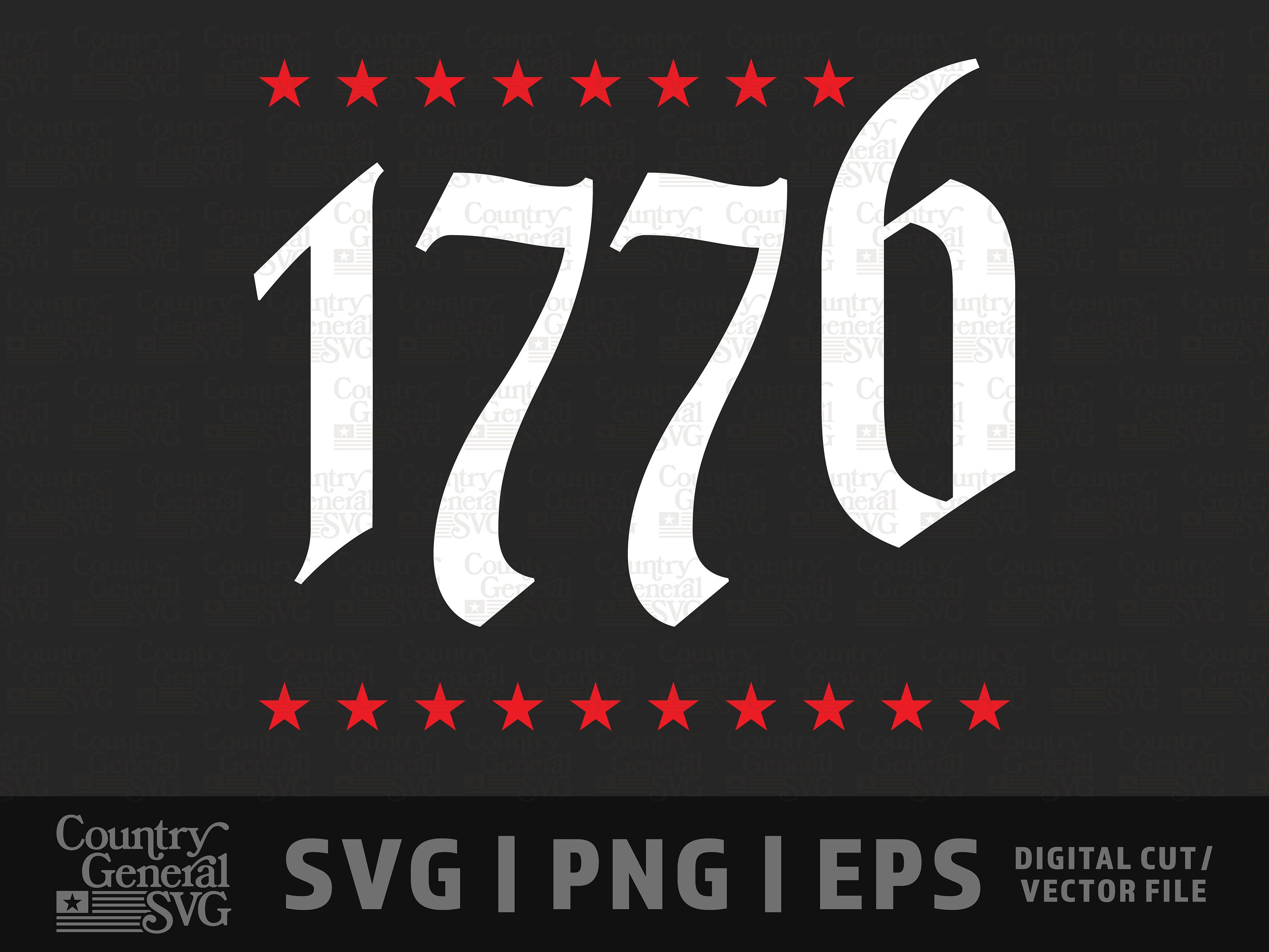 1776 SVG | PNG | Eps, Conservative Svg, American Pride Graphic, Freedom ...