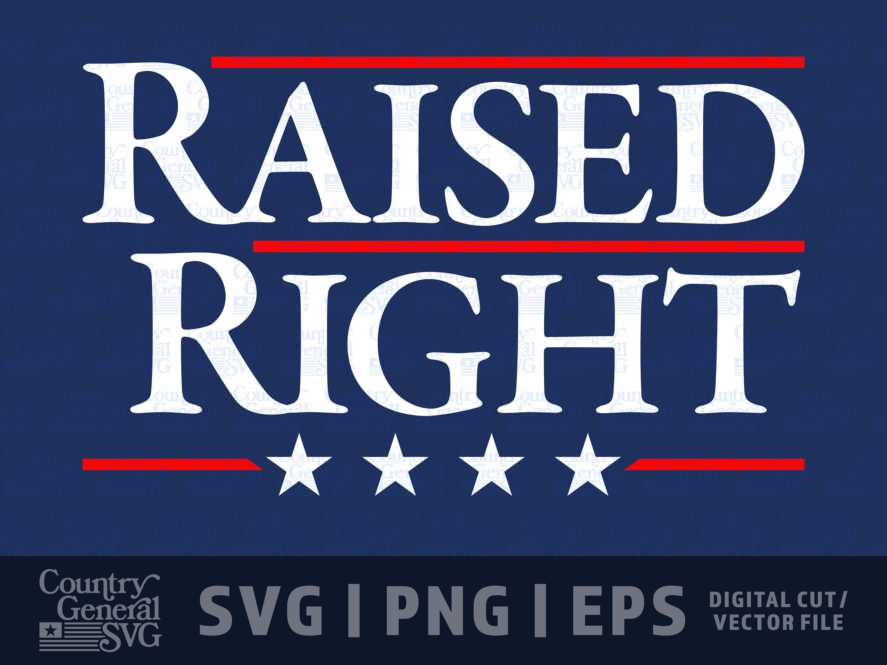 Raised Right SVG | PNG | Eps, Conservative Svg, Republican Graphic ...