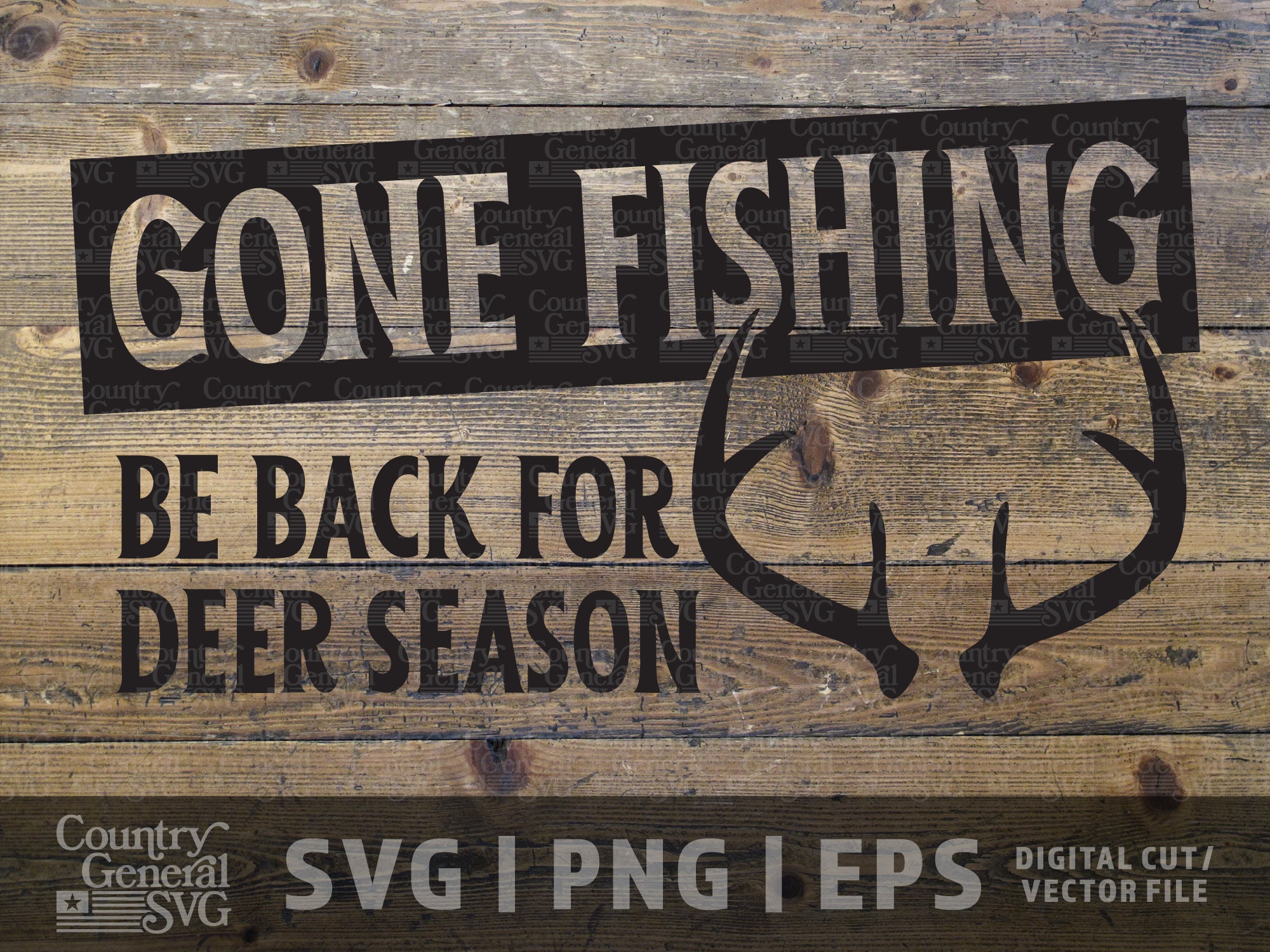 Gone Fishing SVG | Png | Eps, Fishing Svg, Funny Fishing Graphic ...