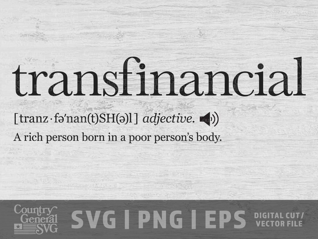 Funny Trans Definition SVG PNG Eps, Funny Dictionary Graphic, Funny Svg ...