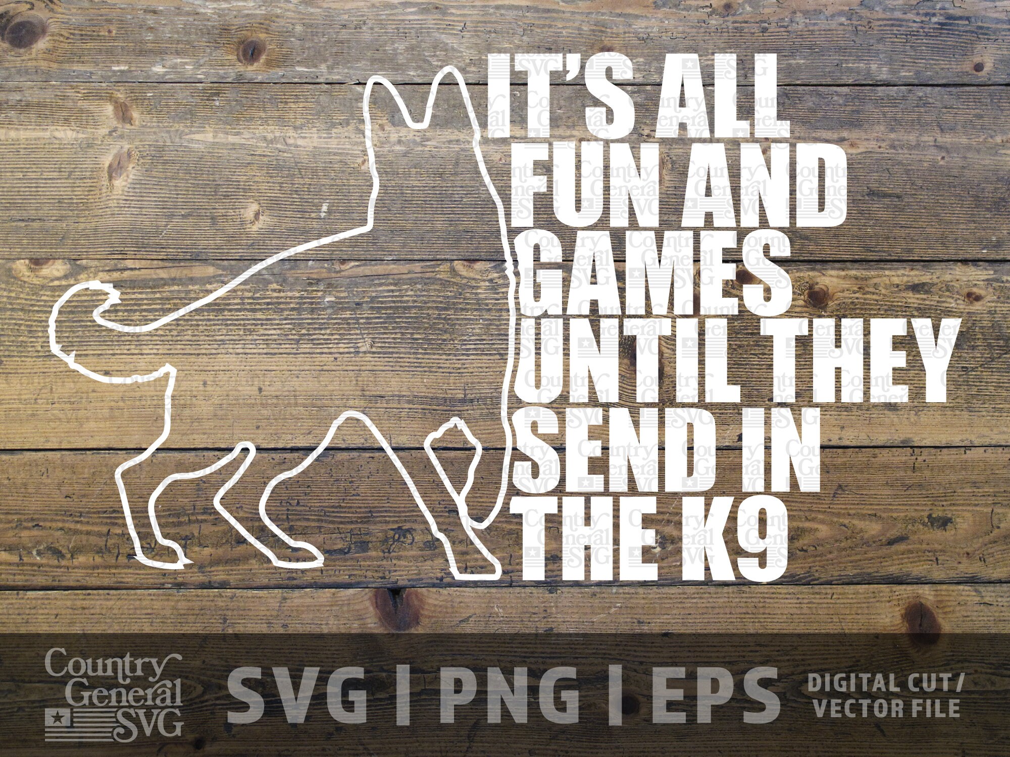 K-9 Unit SVG | PNG | Eps, Police Svg, Police Dog Graphic, German ...