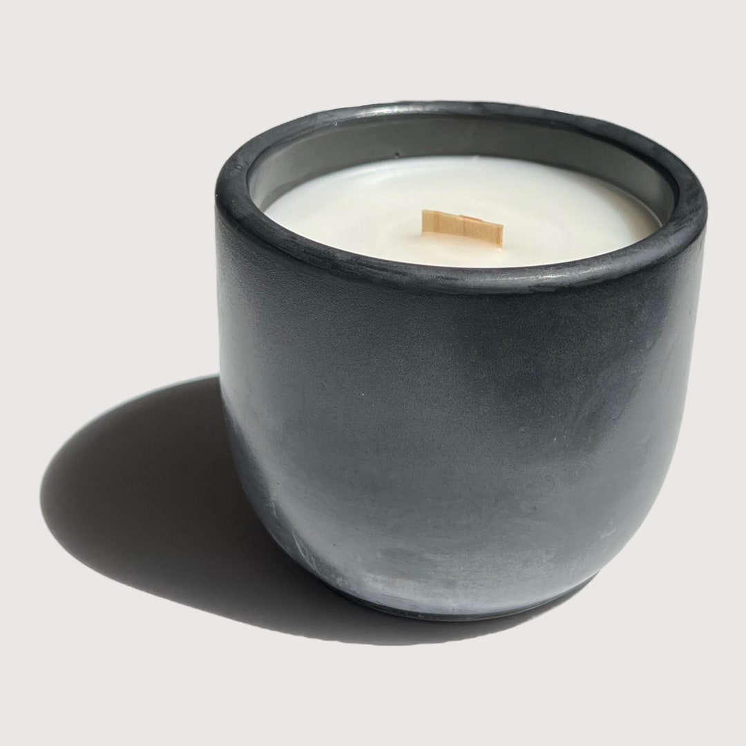 Ozone & Sea Salt Cement Candle Concrete Candle Bestseller Luxury Candle ...