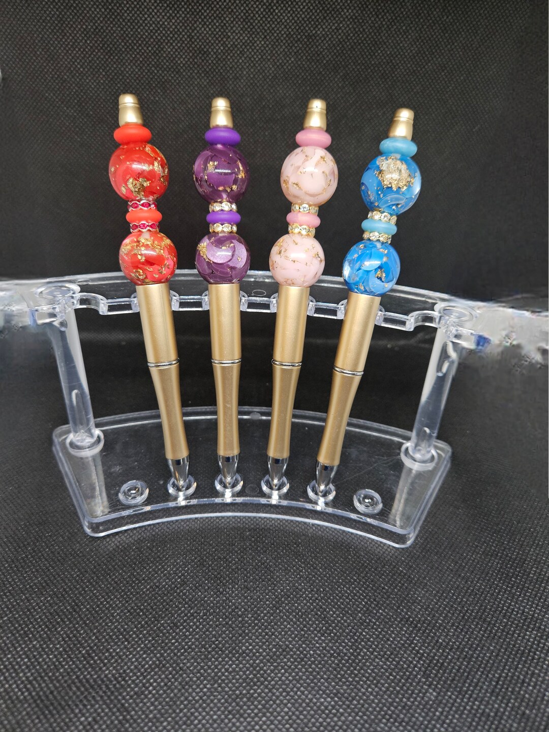 Custom Gold Pens, Gold Flake Bubblegum Beads, Bling Pen - Etsy