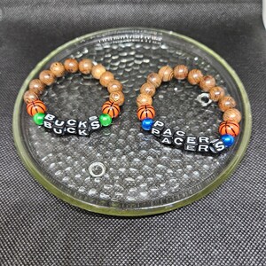 Personalized Basketball Pro Bracelets, Game Day Fashion, Unisex ...