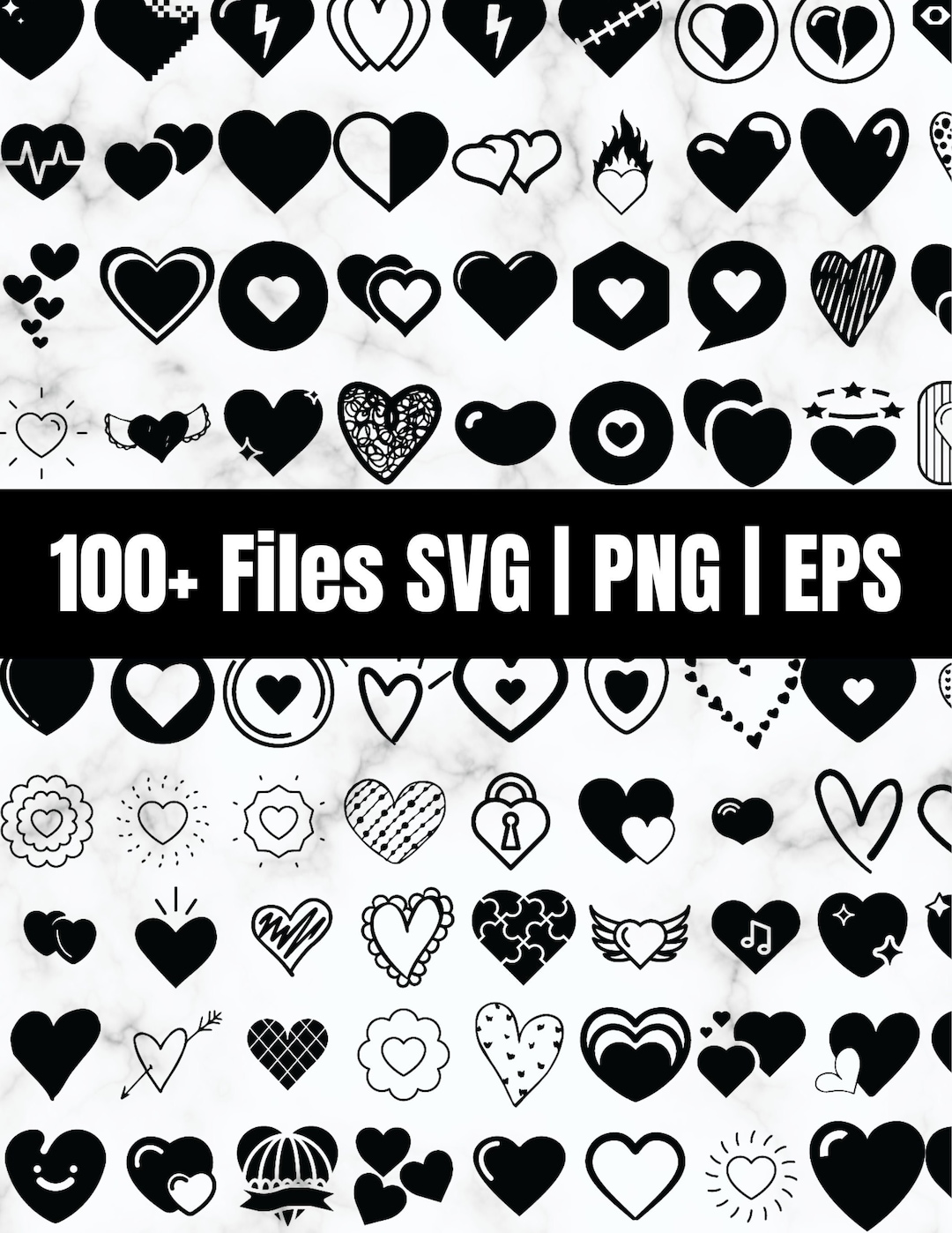 Heart | SVG PNG DFX | Great for T-shirts, Decals, Stickers and More ...