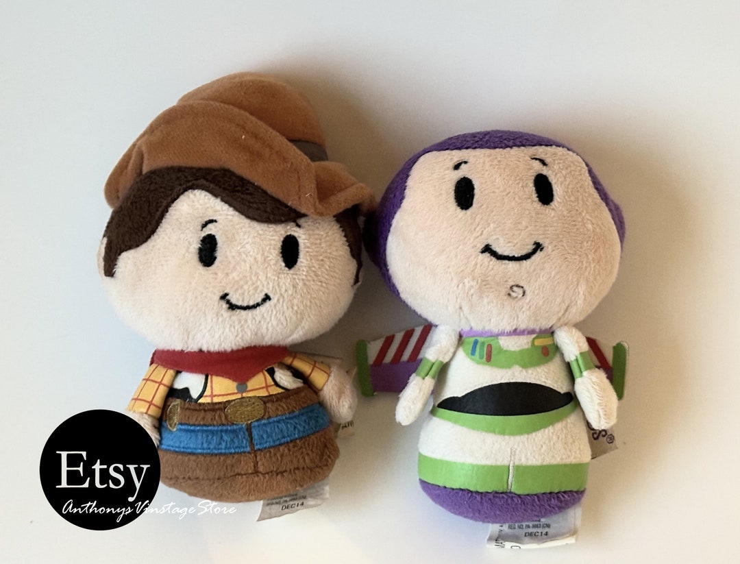 Hallmark Itty Bittys Disney 5 Plush Toy Story Woody and Buzz Lightyear ...