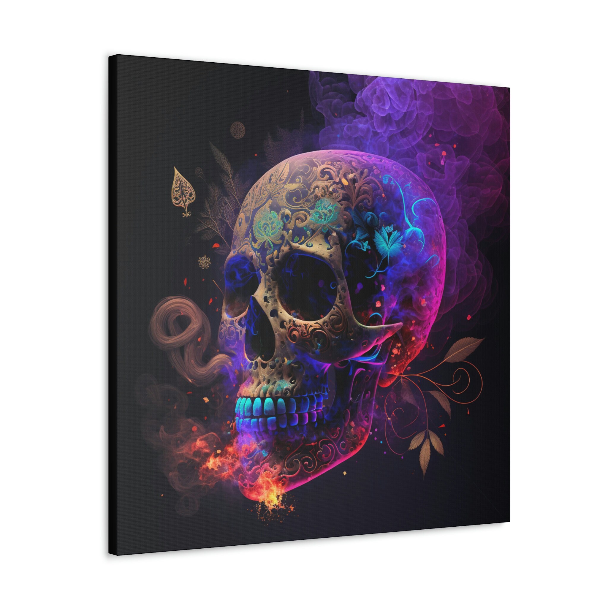 SUGAR SKULLS Variant 2 Series Canvas Print - Colorful - Etsy