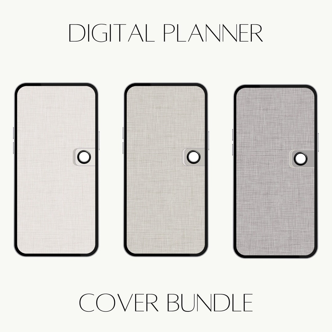 Undated Cover Digital Planner Minimalist Day-timer Schedule Goodnotes ...