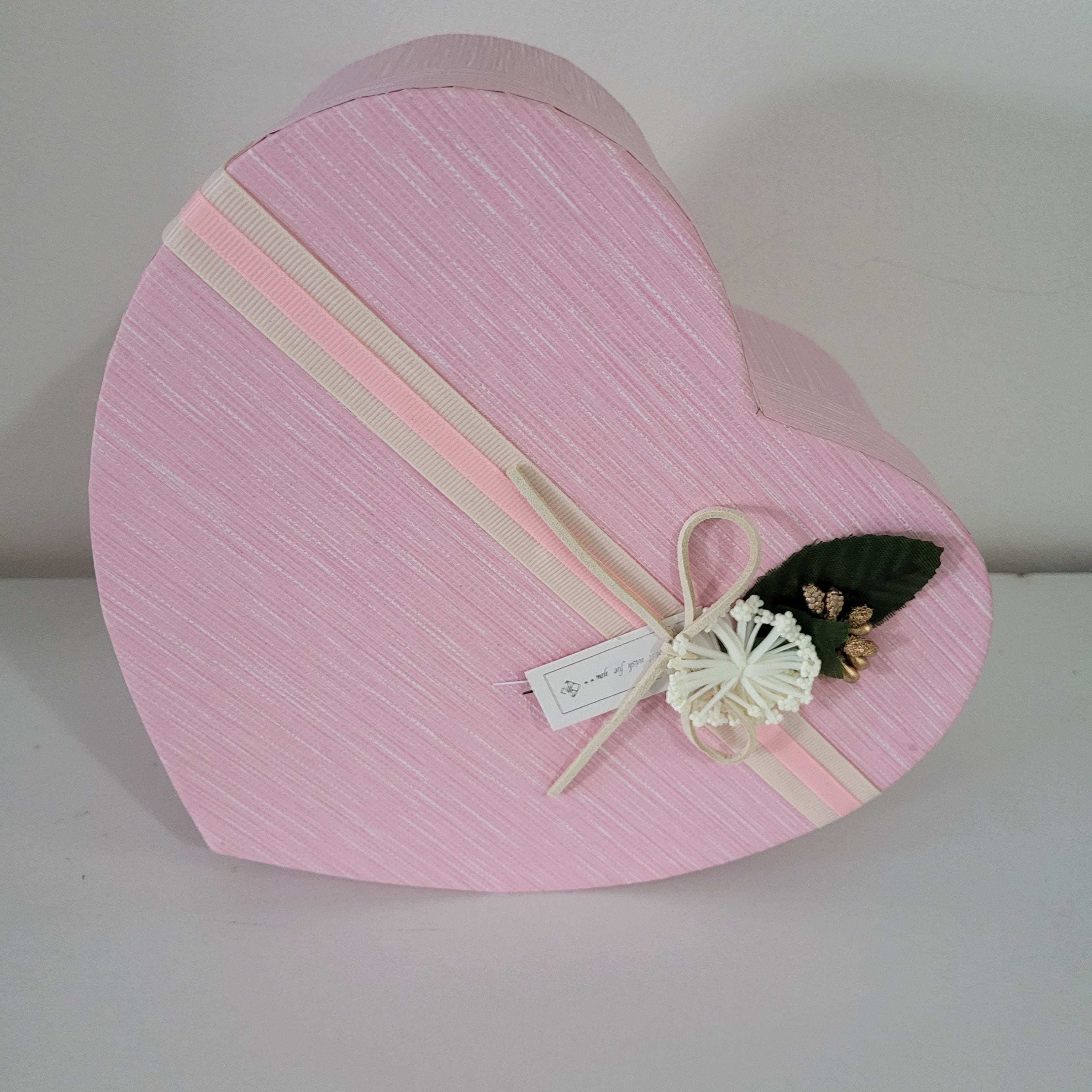 Large Empty Single Pink Heart Gift Box With Ribbon - Etsy UK