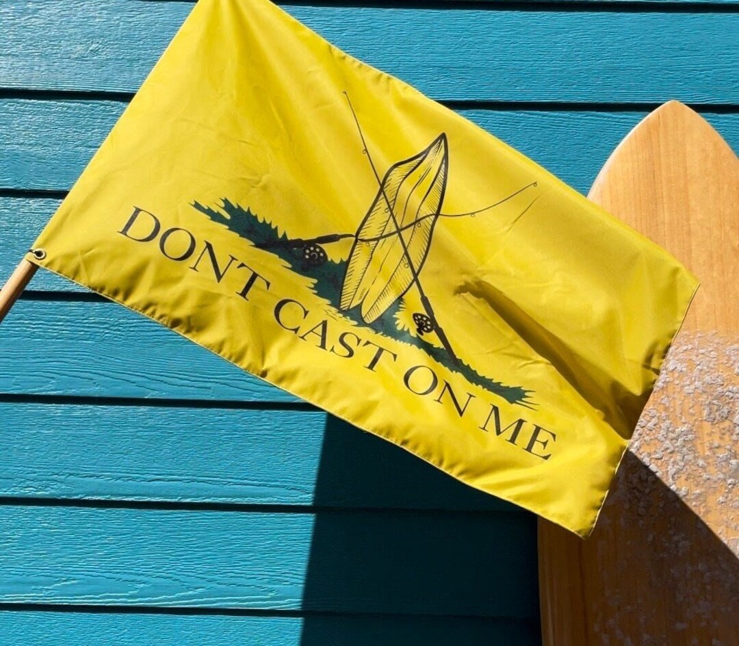 Dont Cast on Me - Outdoor Surf Flag - Etsy