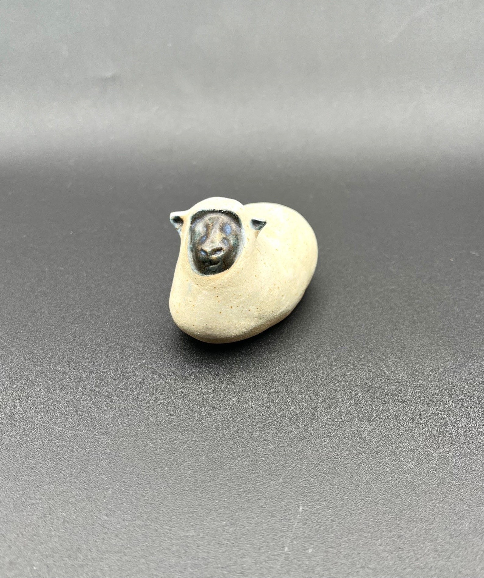 UK Tremar Pottery Stoneware Hand Made Sheep Ewe Farm Animal Figurine ...