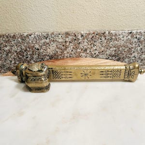Antique Brass Middle Eastern Persian Ink Pen Inkwell Scribe Case ...