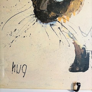 Fritz Rudolph Hug Siamese Cat Oil Painting on Canvas Wall Art | Vintage ...