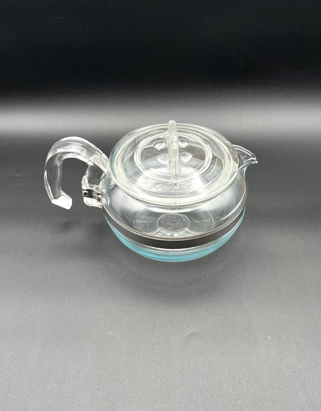 Vintage PYREX Clear Glass Flameware Glass Teapot Stainless & - Etsy