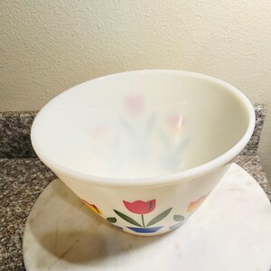 Vintage Fire King Tulip Pattern Splash Proof Single Largest Nested ...