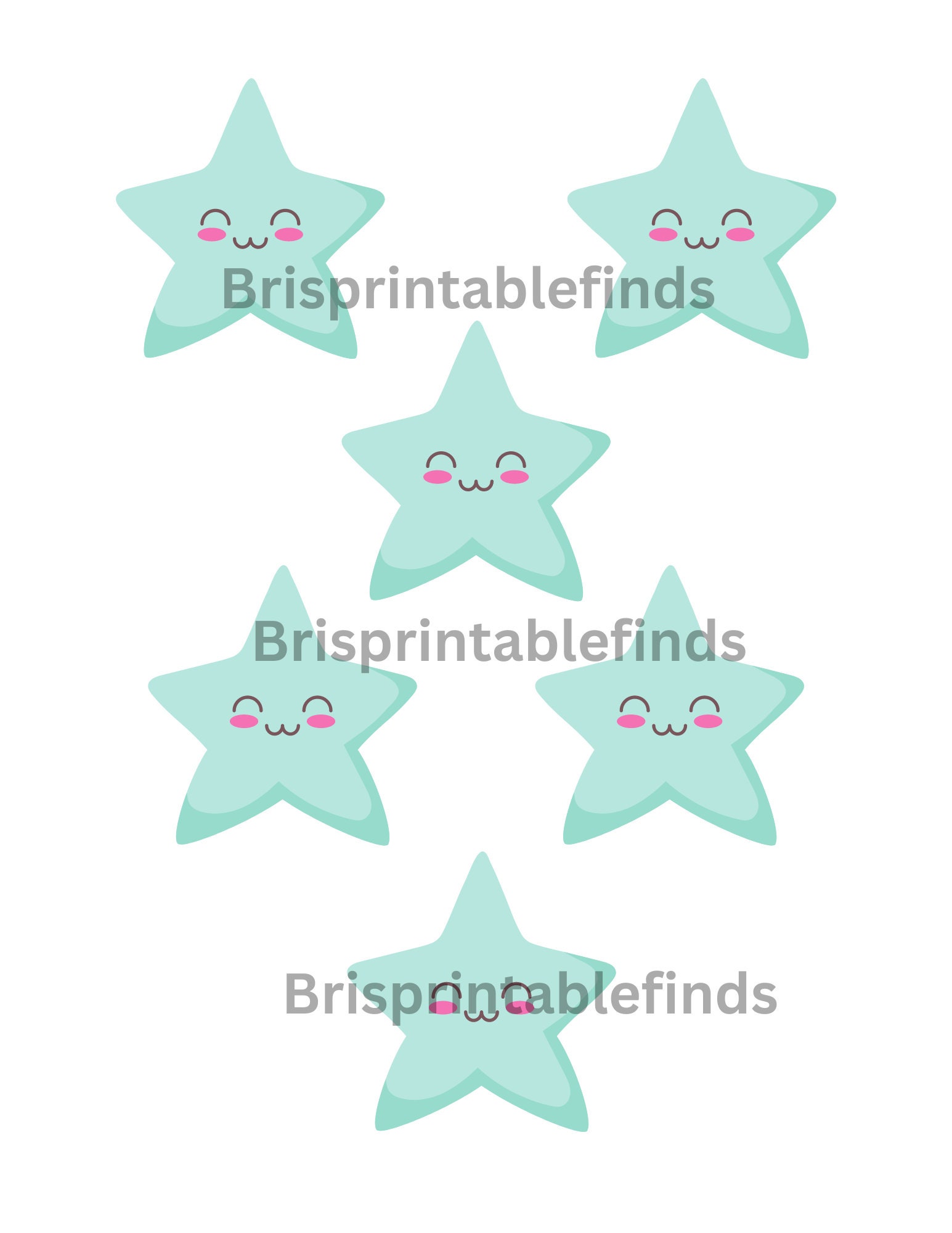 Cute Star Shaped Macaron Template Bundle of 3 Templates - Etsy