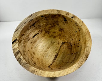 Hand Turned Spalted Sycamore Wood Bowl - Etsy