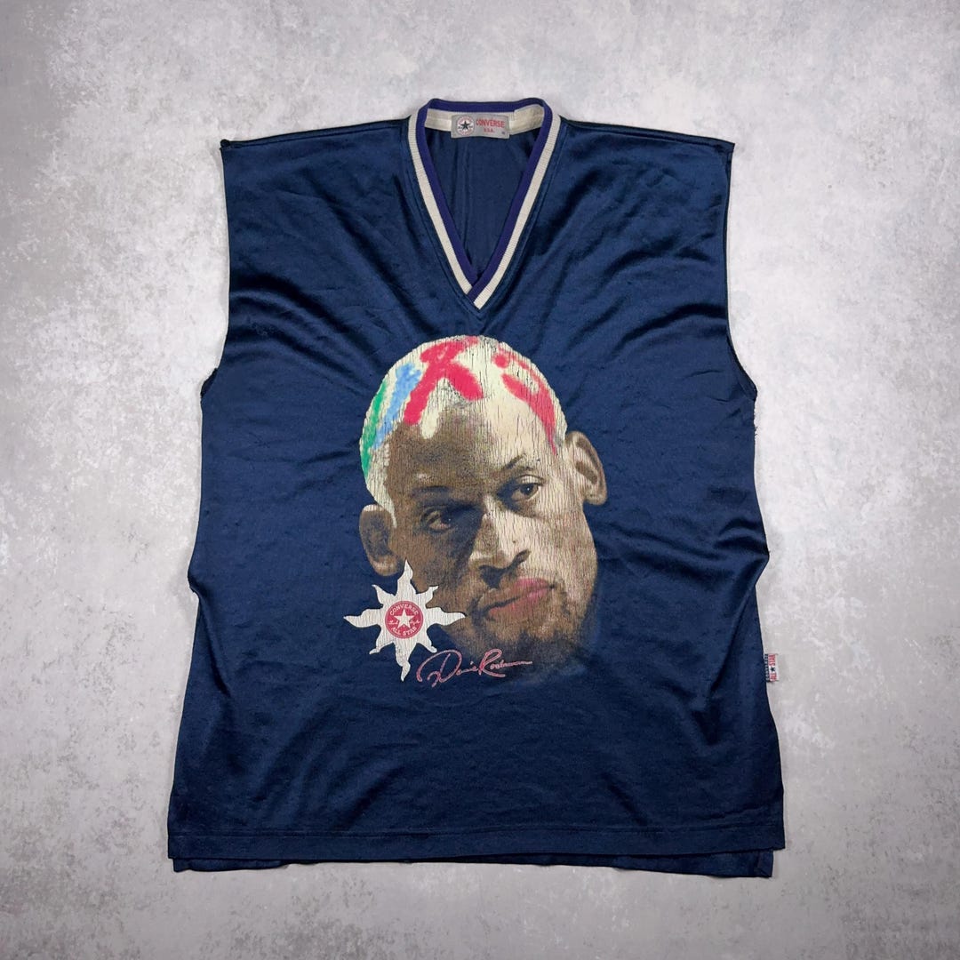 Vintage Converse Dennis Rodman Graphic Jersey Vest – Made in USA ...