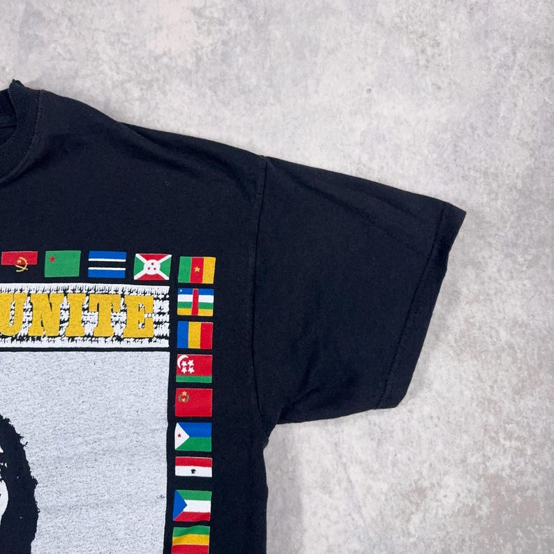 Vintage Bob Marley Graphic Tee - Africa Unite, 90s Reggae XL - Etsy