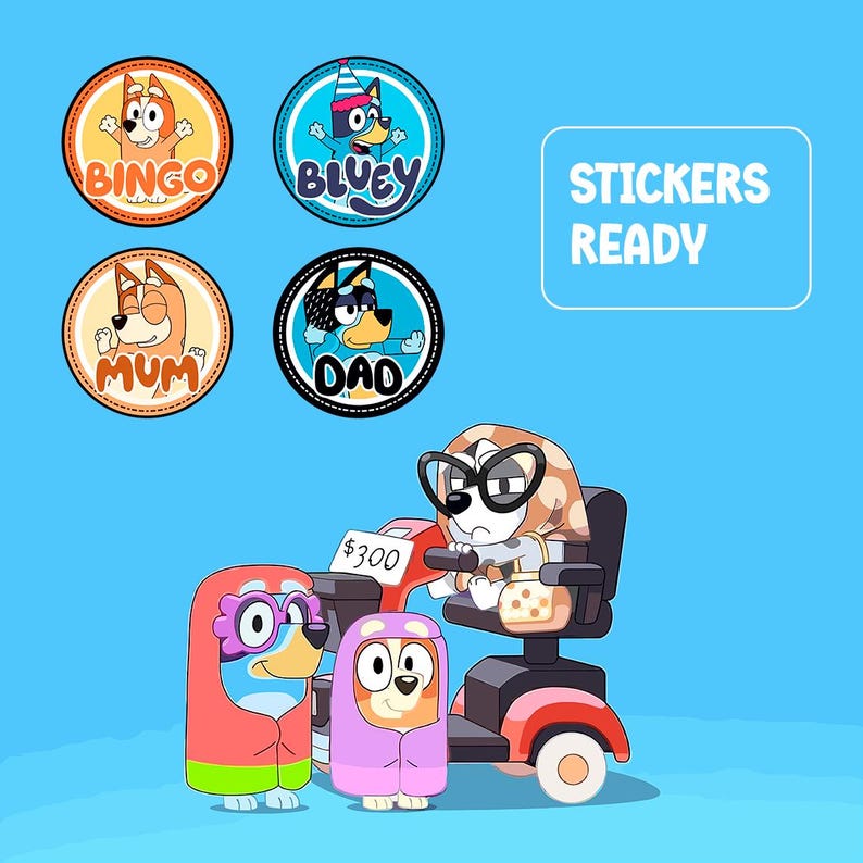 Bluey PNG Bundle 70+ High Resolution Clipart – Digital Download – Cute ...