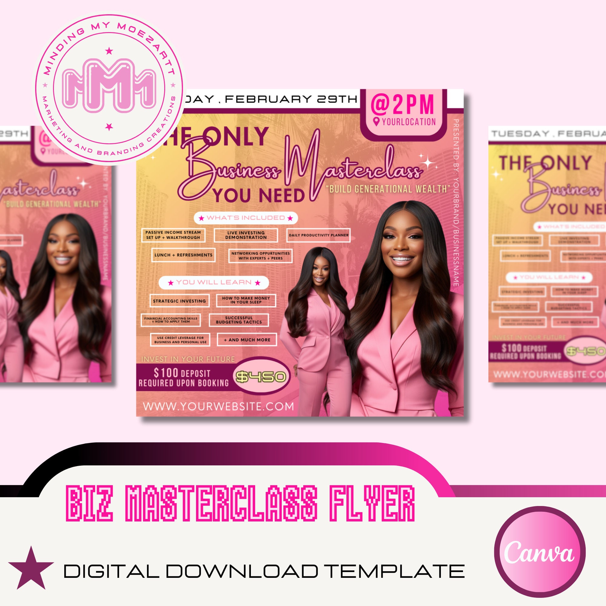 Business Masterclass Flyer Class Flyer, Masterclass Flyer, Course Flyer ...