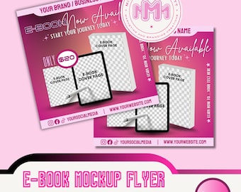 Ebook Cover Mockup | Ebook Cover Design, Ebook Flyer, DIY Editable ...
