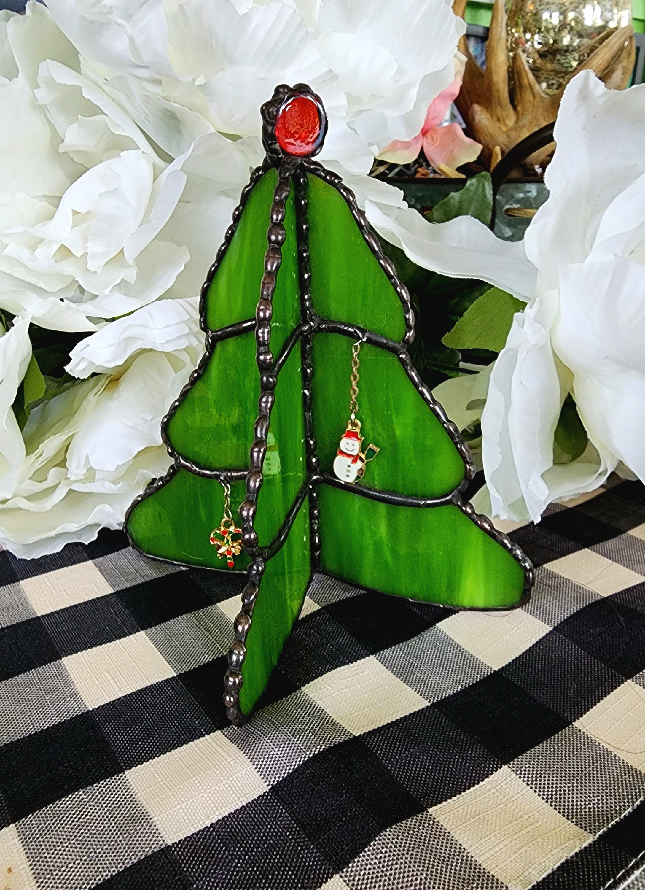 3 D Stained Glass Christmas Tree - Etsy