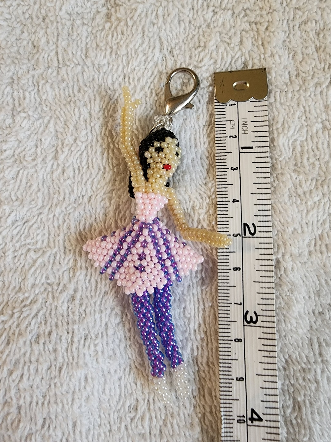 Hand Beaded Ballerina Dancer: Czech Glass Seed Beads - Etsy