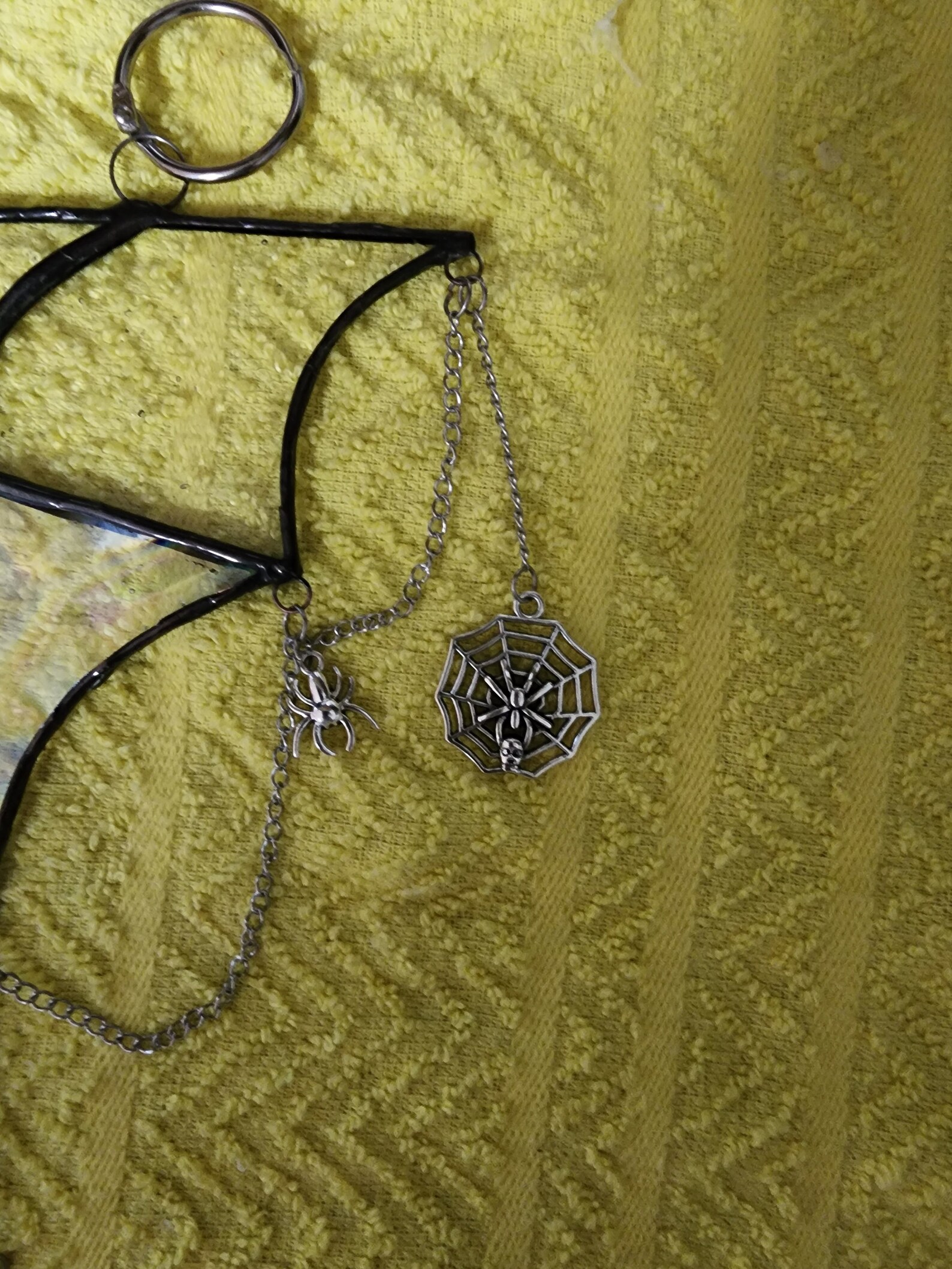 Stained Glass Window Corner Spider Web - Etsy