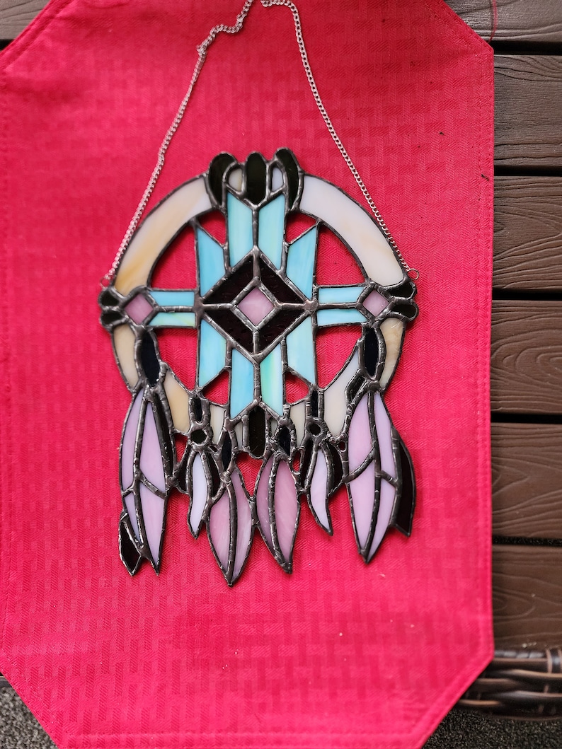 Stained Glass Dream Catcher, Native Pride, Indigenous People - Etsy