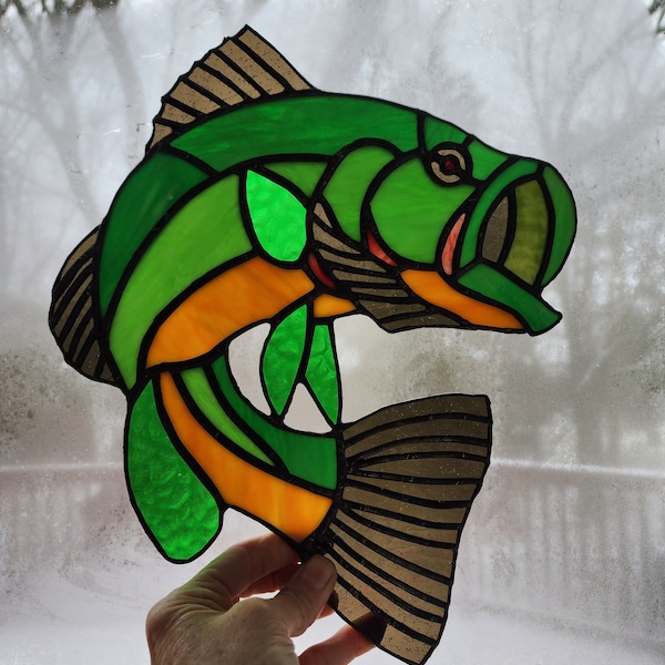Bass Stained Glass - Etsy