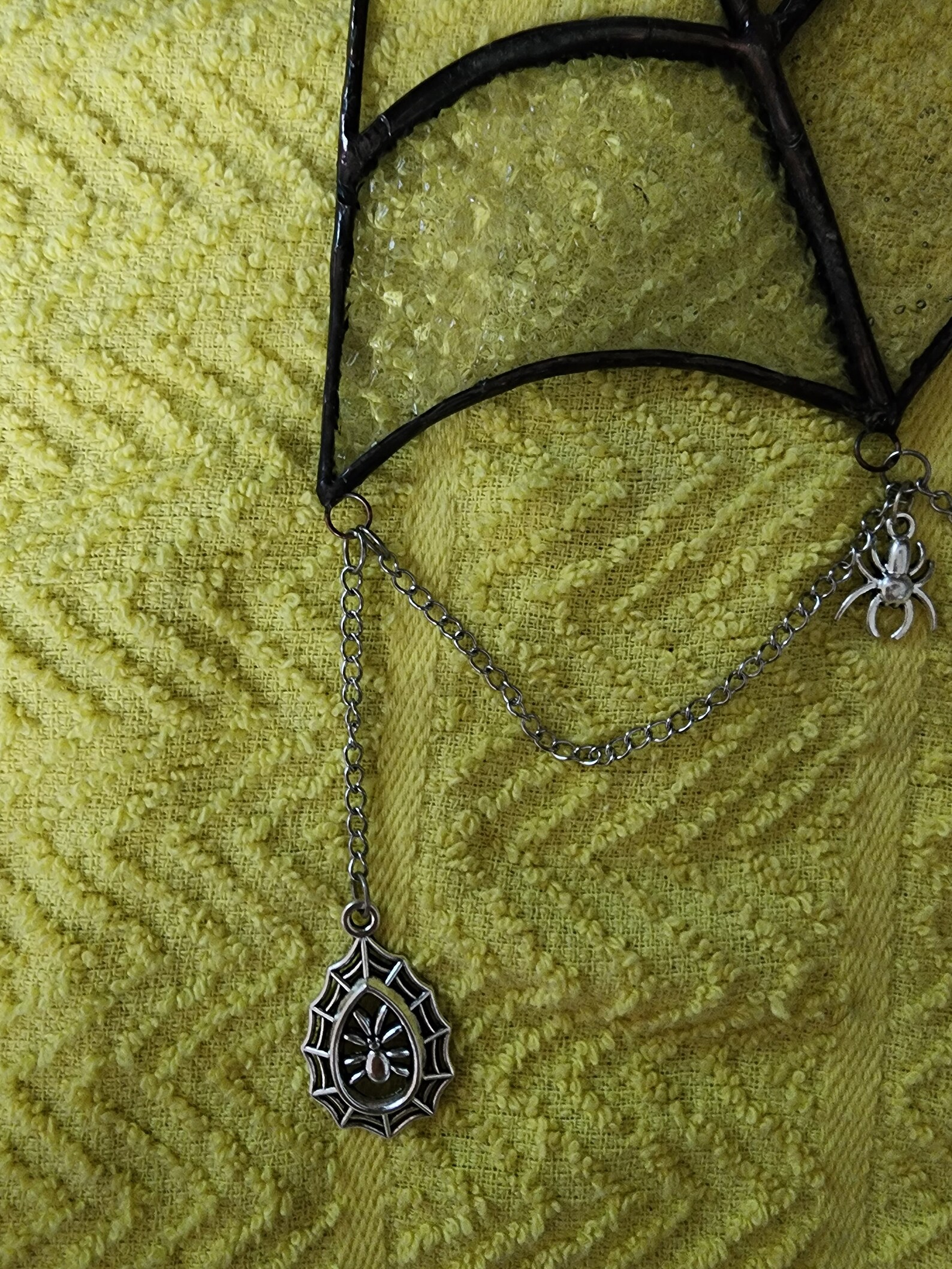 Stained Glass Window Corner Spider Web - Etsy