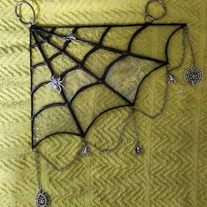 Stained Glass Window Corner Spider Web - Etsy