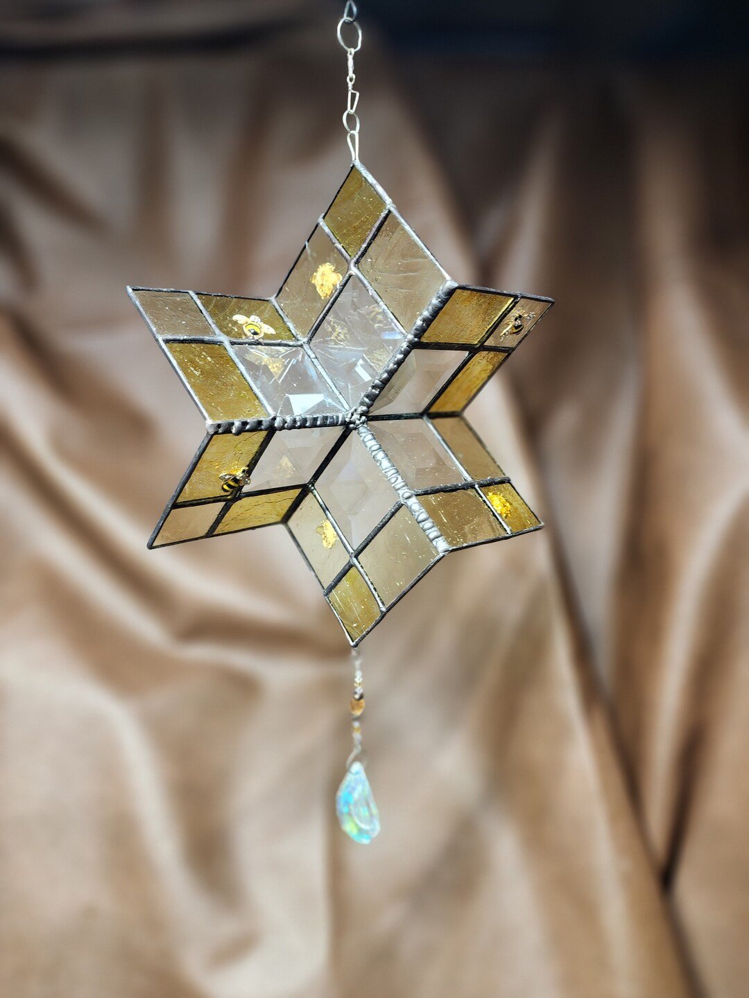 Stained Glass Spinner, Whirly Gigs, Summer, Simulated Bumble Bee Hive ...
