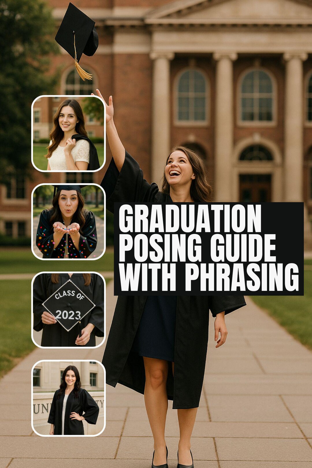 Graduation Posing Guide | 20 Poses With Prompts for Grads | Printable ...
