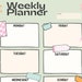 Weekly Planner Printable Student Planner, Weekly Schedule, Week at a ...