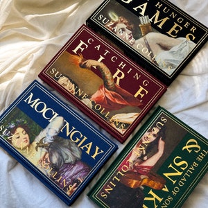 The Hunger Games Book Set // Rebind // Suzanne Collins - Etsy