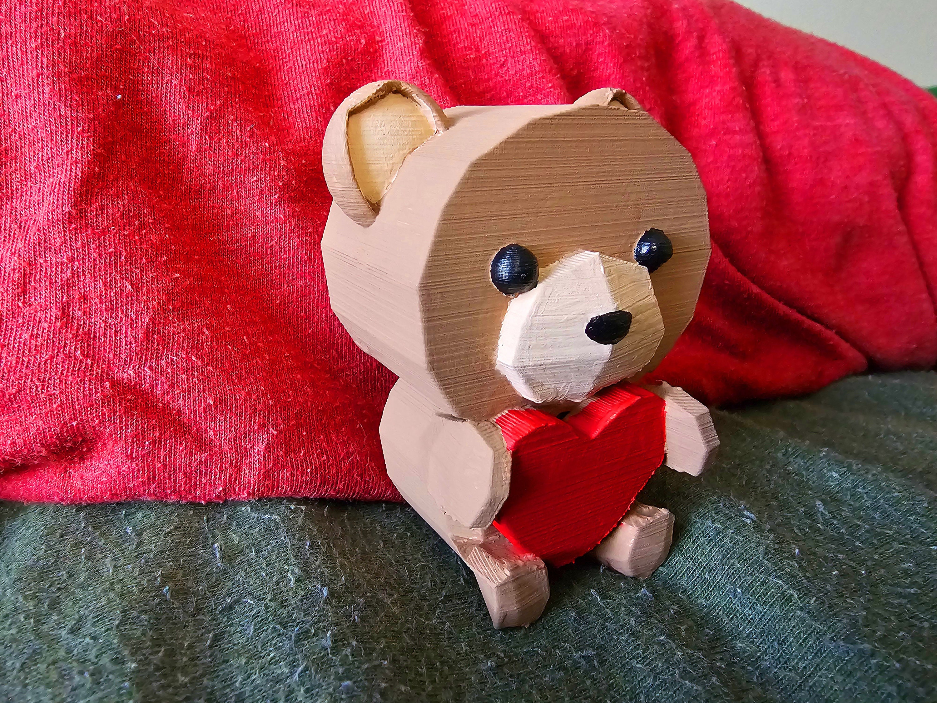 3D Printed Teddy Bear, Gifts for Couples - Etsy