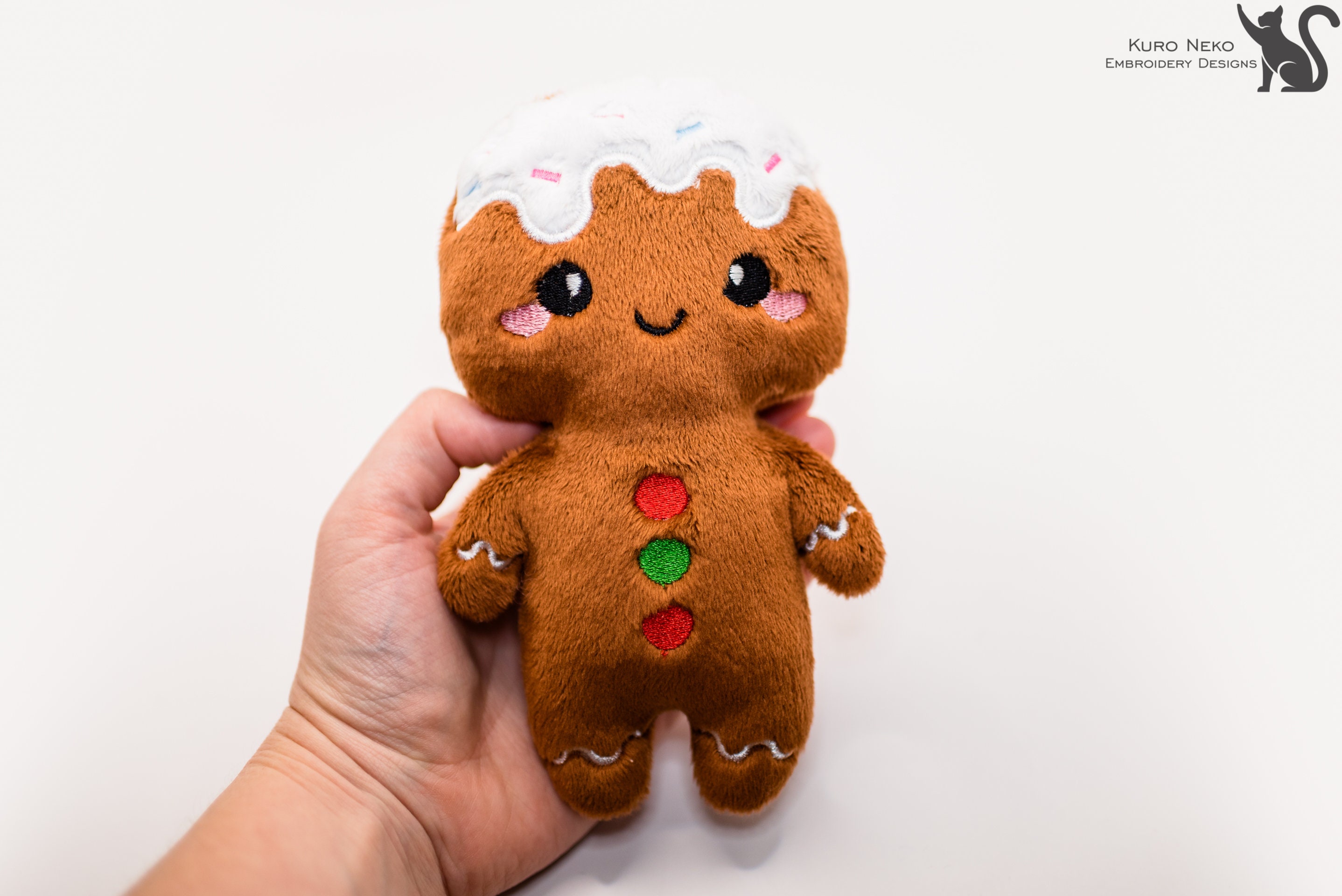 In the Hoop - Digital ITH Plush Pattern | Christmas Gingerbread Man ...