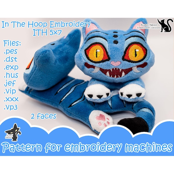 Kpop demon hunters demon cat plush - Etsy.de