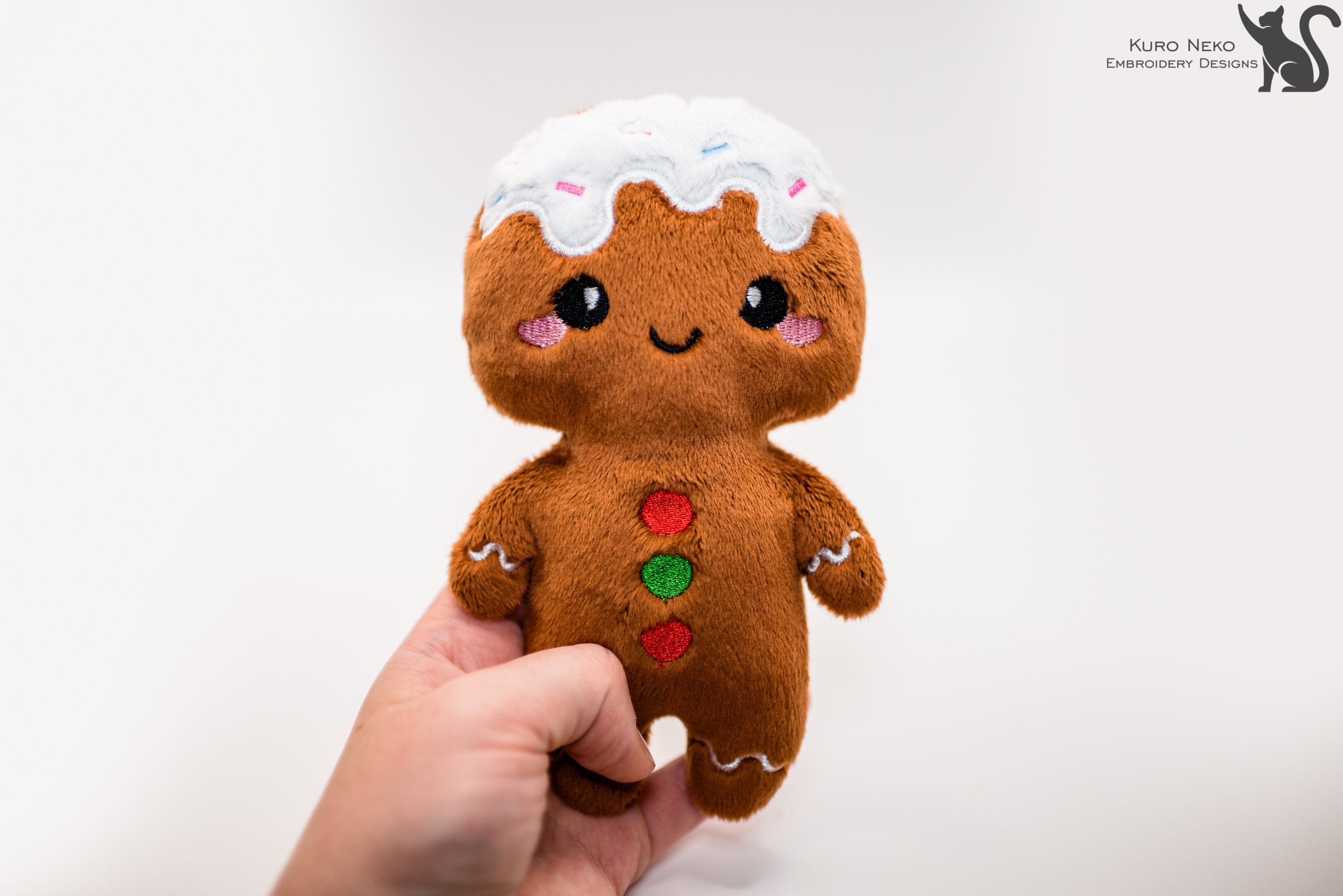 In the Hoop - Digital ITH Plush Pattern | Christmas Gingerbread Man ...
