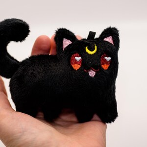 In the Hoop - Digital ITH Plush Pattern | Keychain Luna Moon Jiji Cat ...