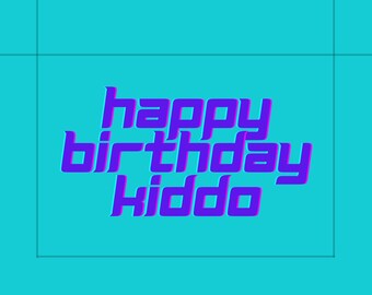 Kiddo Birthday Card - Etsy