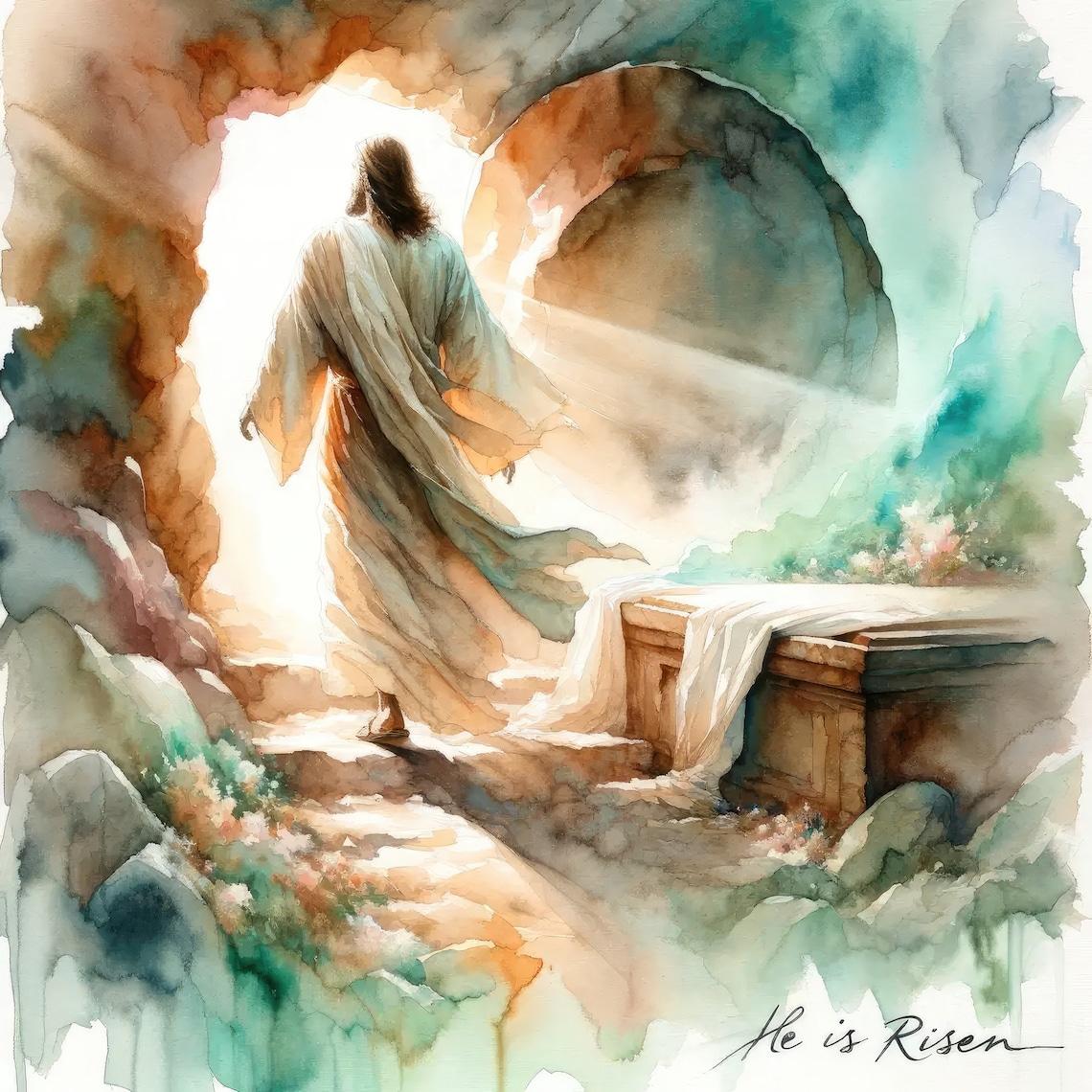 He is Risen - Etsy