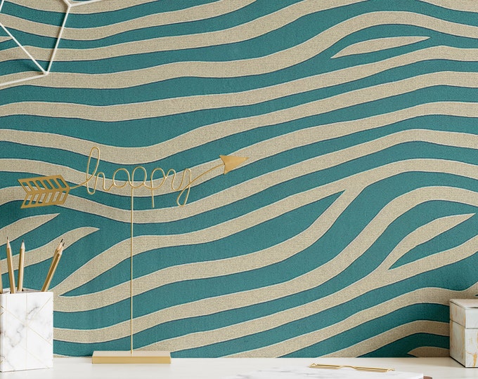 Retro Stripe Wallpaper | Stunning Retro Striped Wall Mural in 70s Style ...