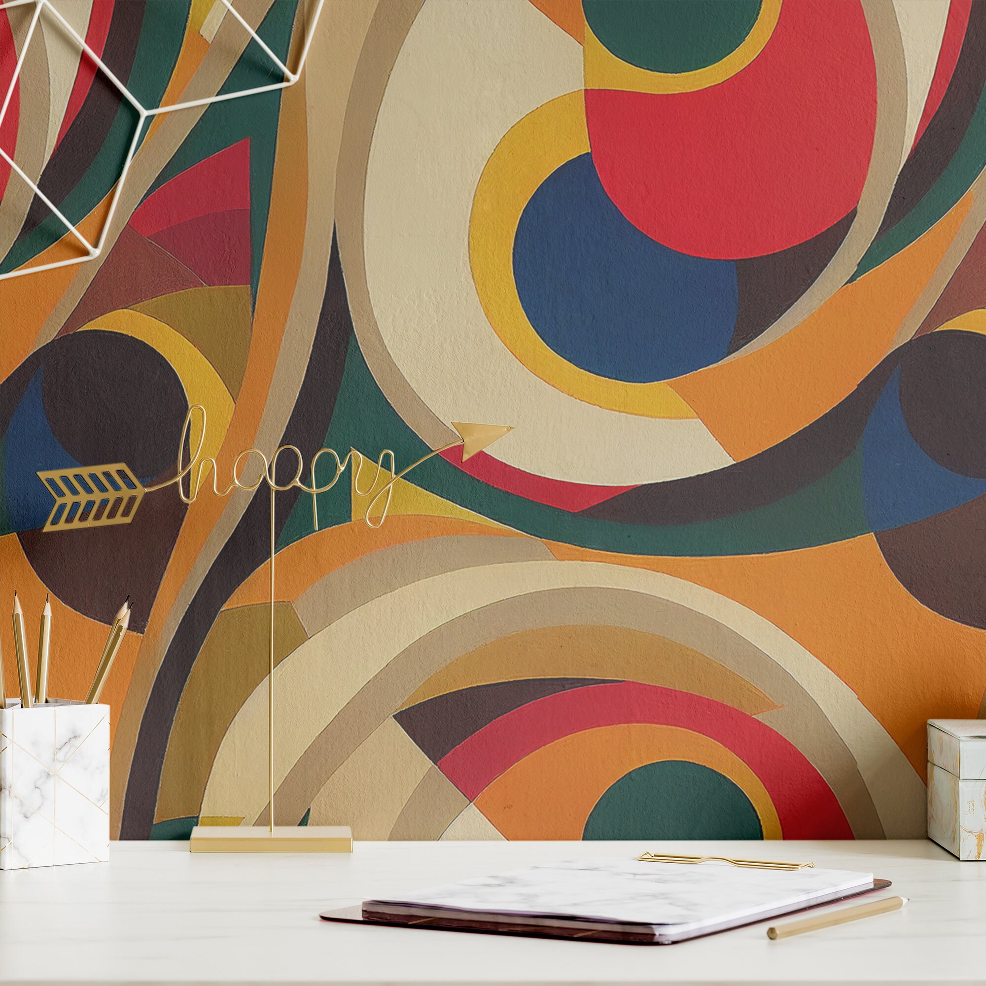 Wallpaper Groovy 70s Funky 1970s Wall Decor Retro Mural - Etsy