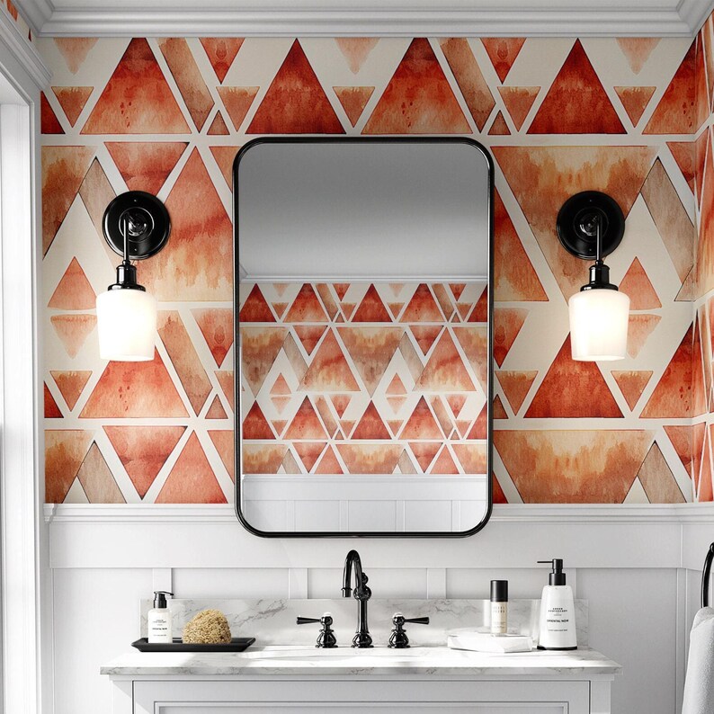 Western Wallpaper Southwest Watercolor Wall Decor Peel and Stick or ...