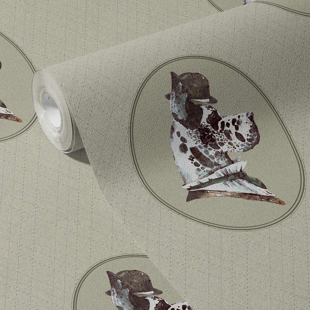 Wallpaper Vintage Dog Wallpaper Luxury Wall Decor Fun Whimsical Great ...