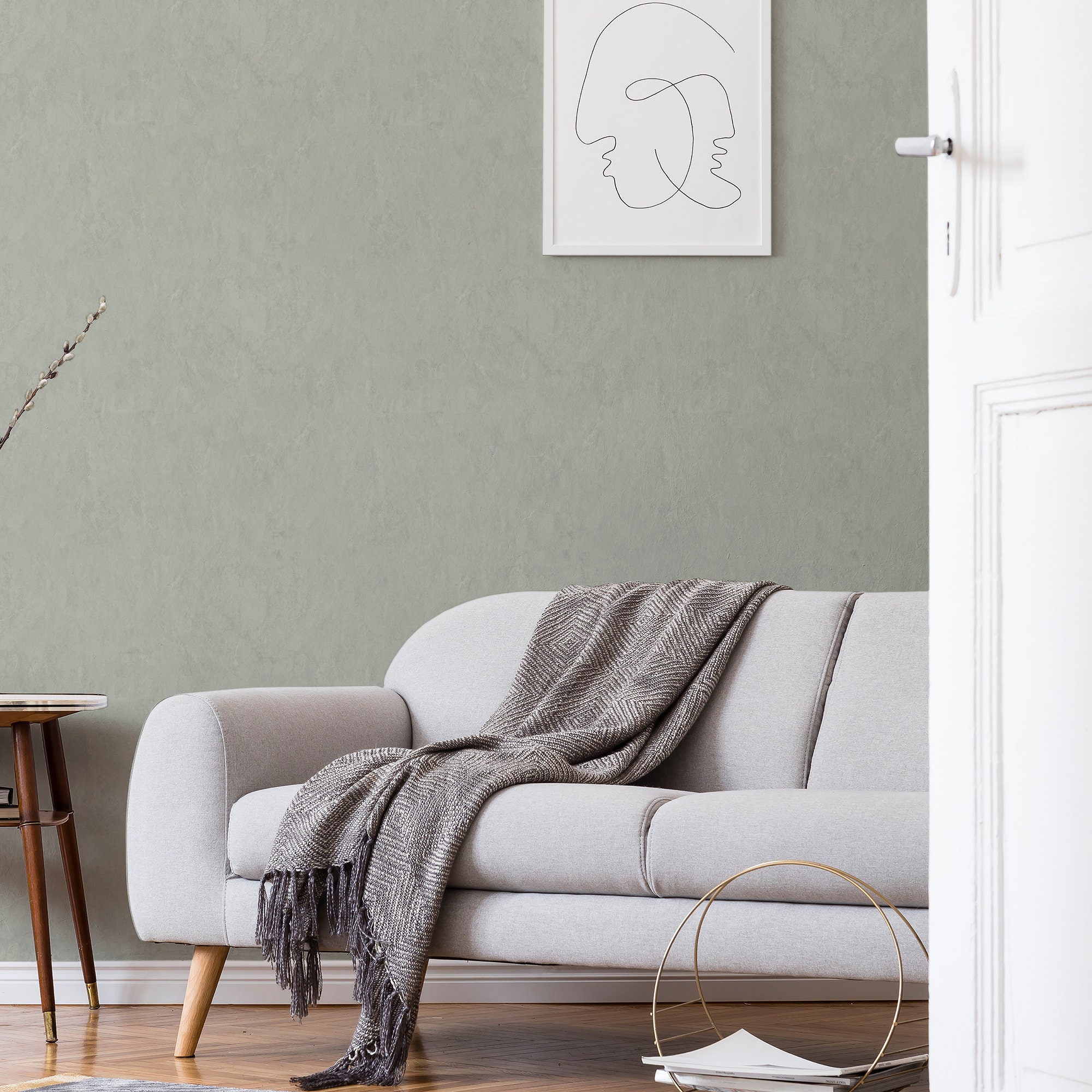 Limewash Wall Mural Limewash Wallpaper Limewash Peel and - Etsy